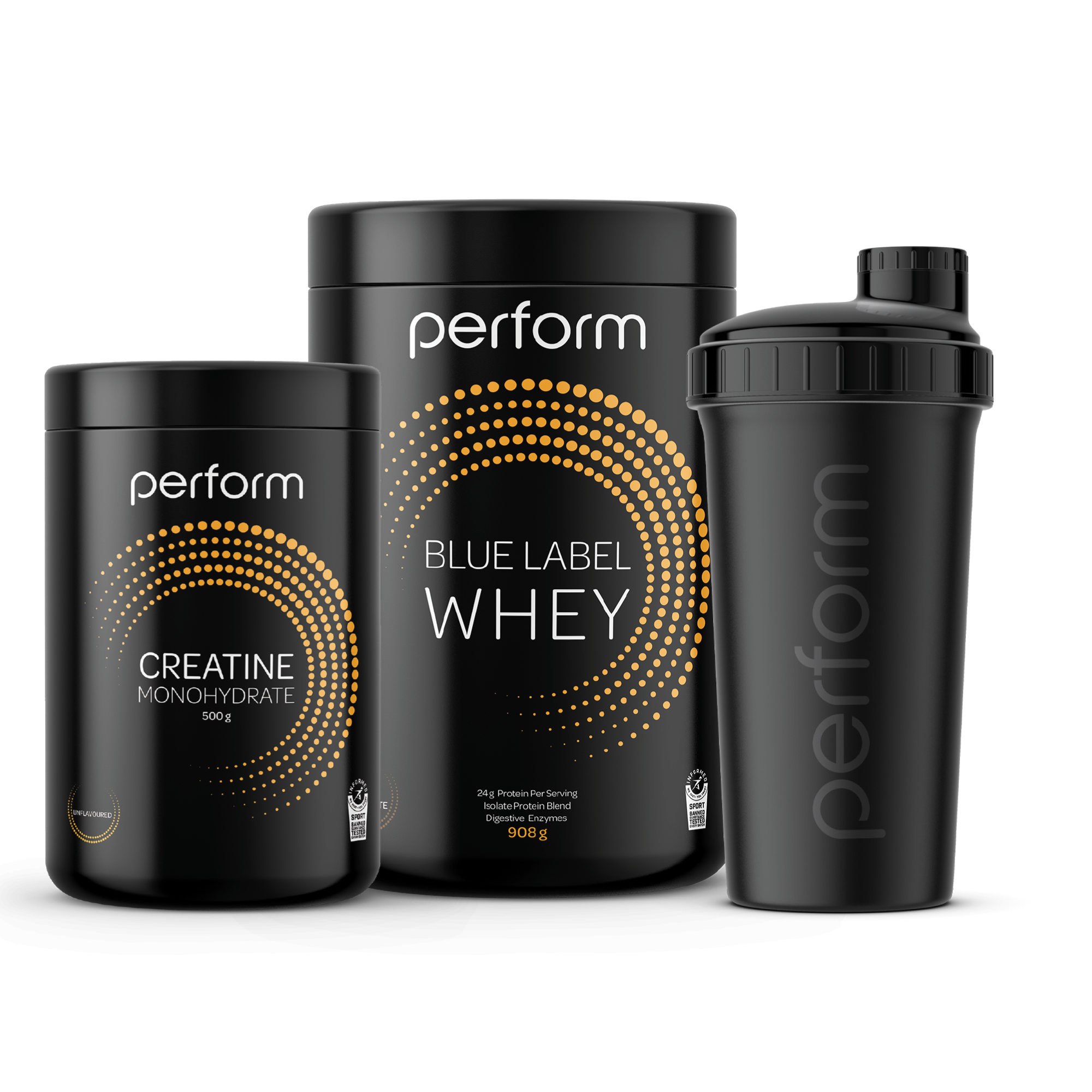 Essential Bundle Whey Creatine Shaker Perform Essential Bundle Whey Creatine Shaker Perform