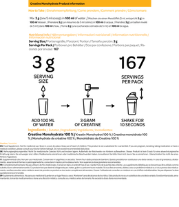 Creatine Monohydrate 500g | Batch Tested | Perform Nutrition
